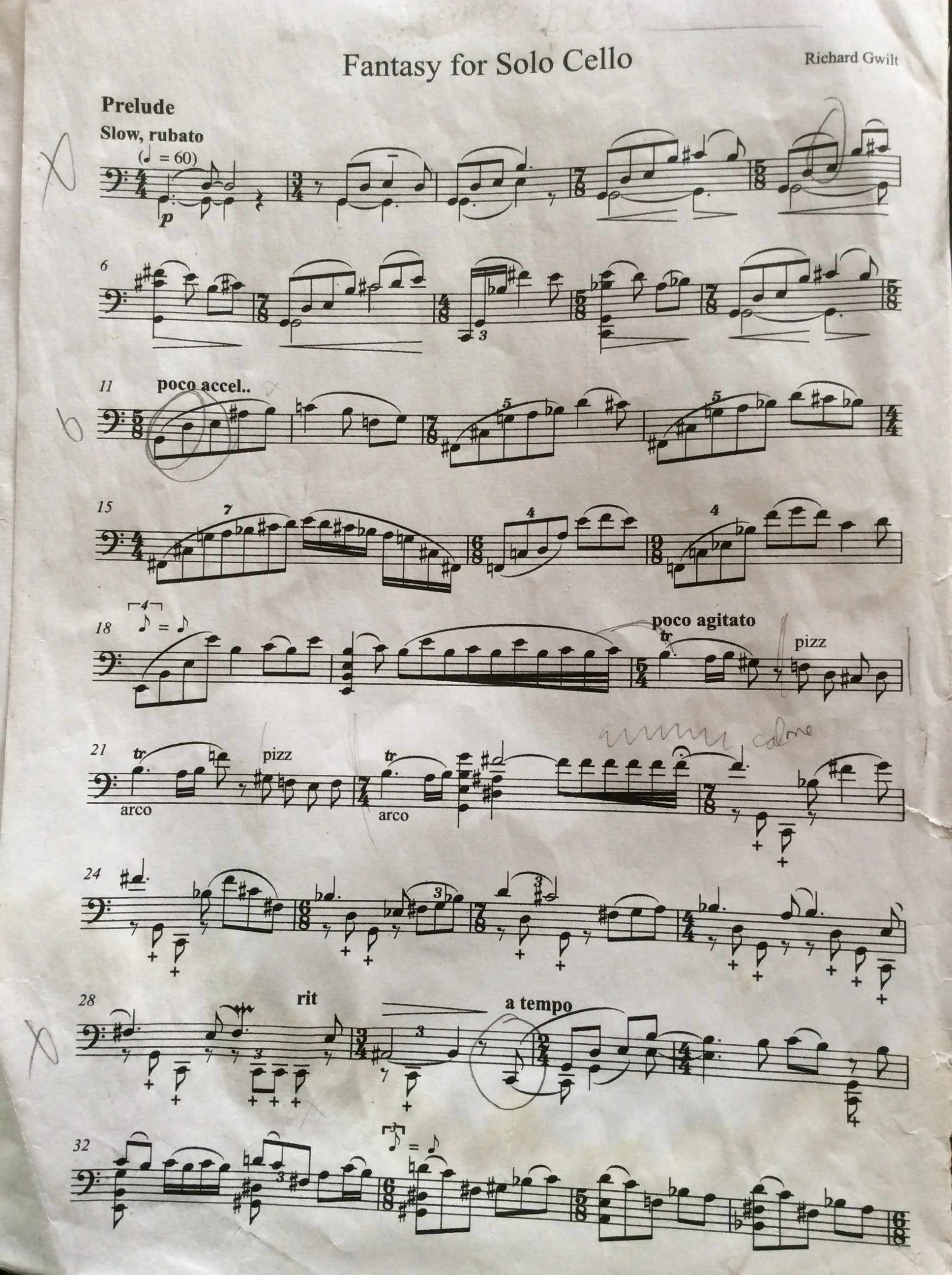 Blog post 3: Upon the launch of Richard Gwilt's Fantasia for 'Cello ...