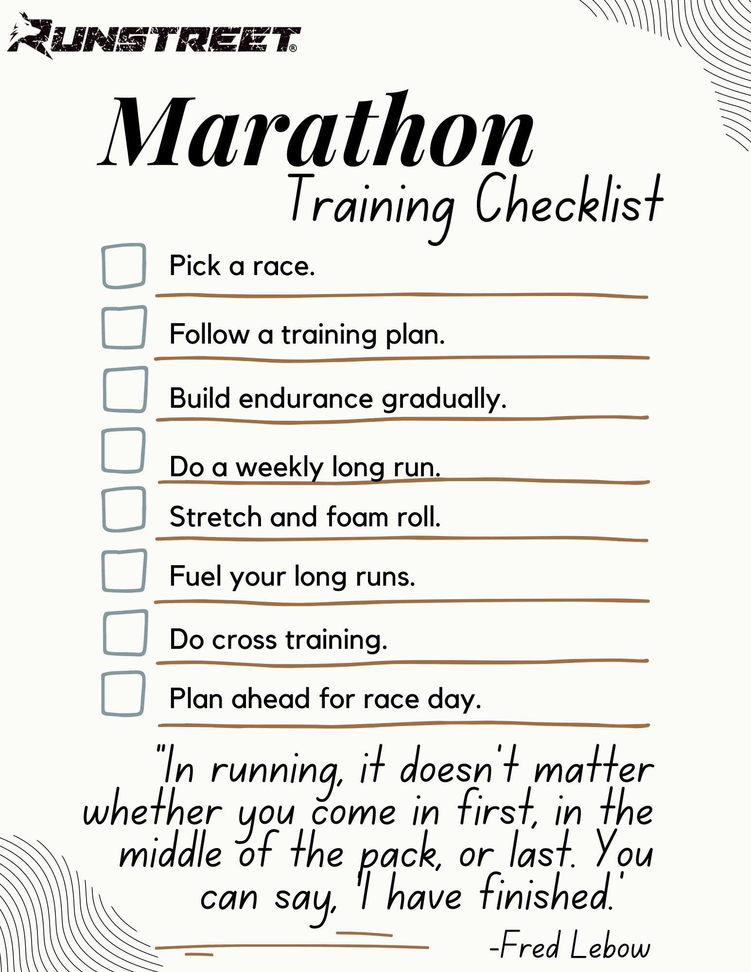 Training for a Marathon for Beginners - Complete Guide — Runstreet