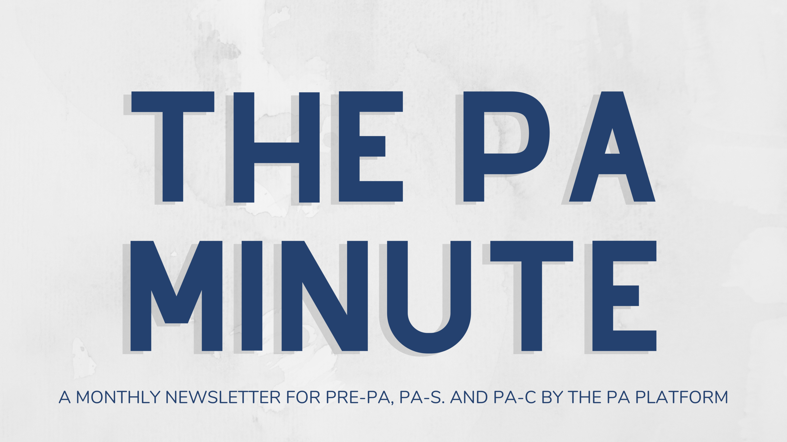 Newsletter Sign-Up — The PA Platform