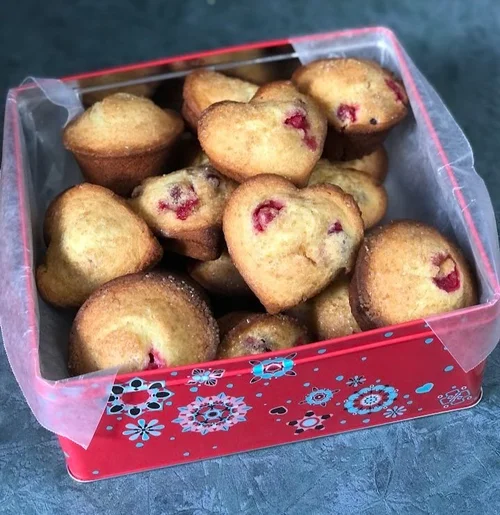 Red Heart Muffins for Valentine's Day — Rainbow Plate