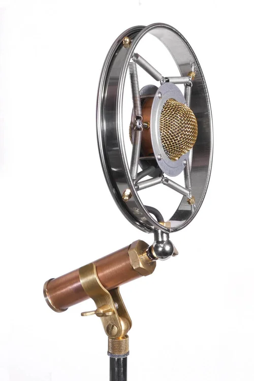 All-Metal Handbuilt Brass Mic Clip — Ear Trumpet Labs