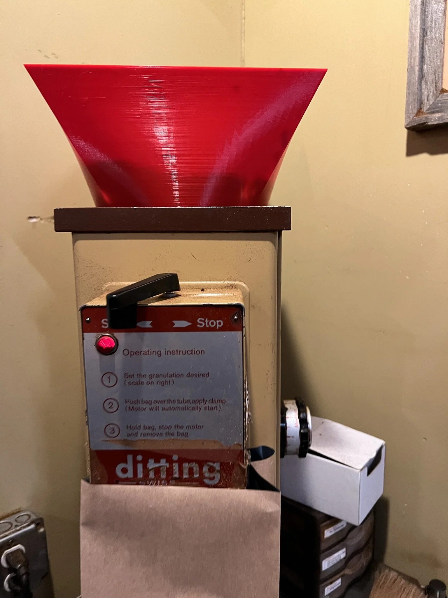 Ditting 1203 1403 larger coffee grinder hopper extension holds 5 pounds ...