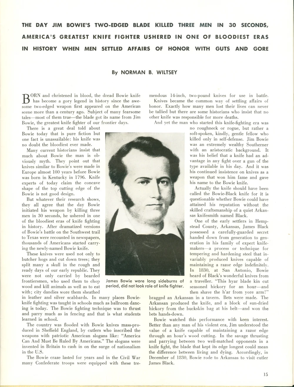 1955 - Modern Man - The Bloodiest Blade Ever Made — Randall Knife Guys
