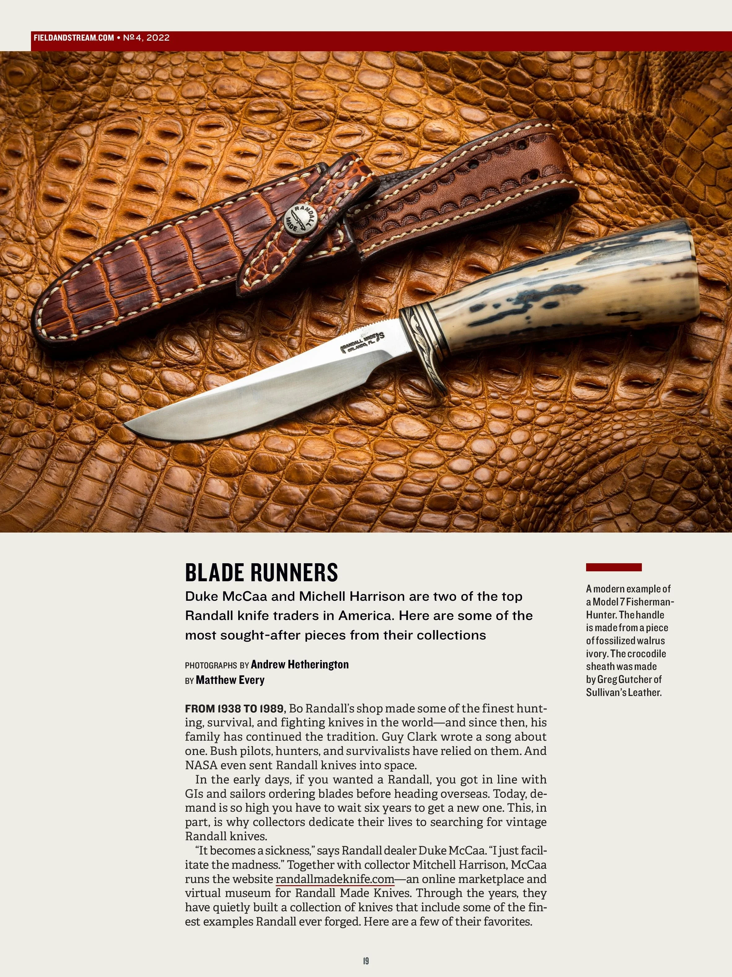 Field & Stream — Randall Knife Guys