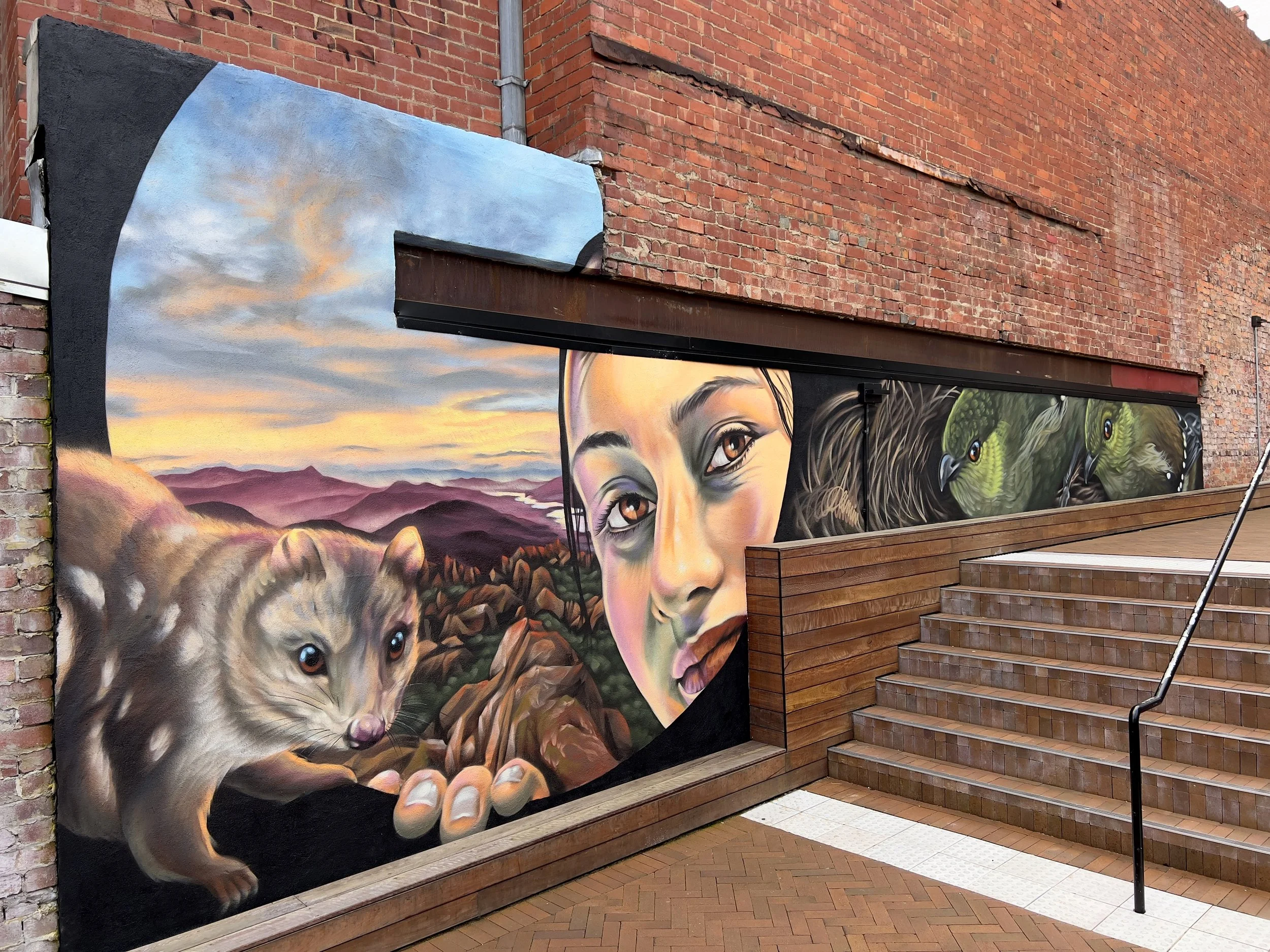 'Umwelt 2' - A mural by Jamin for UTAS, Hobart. — Jamin