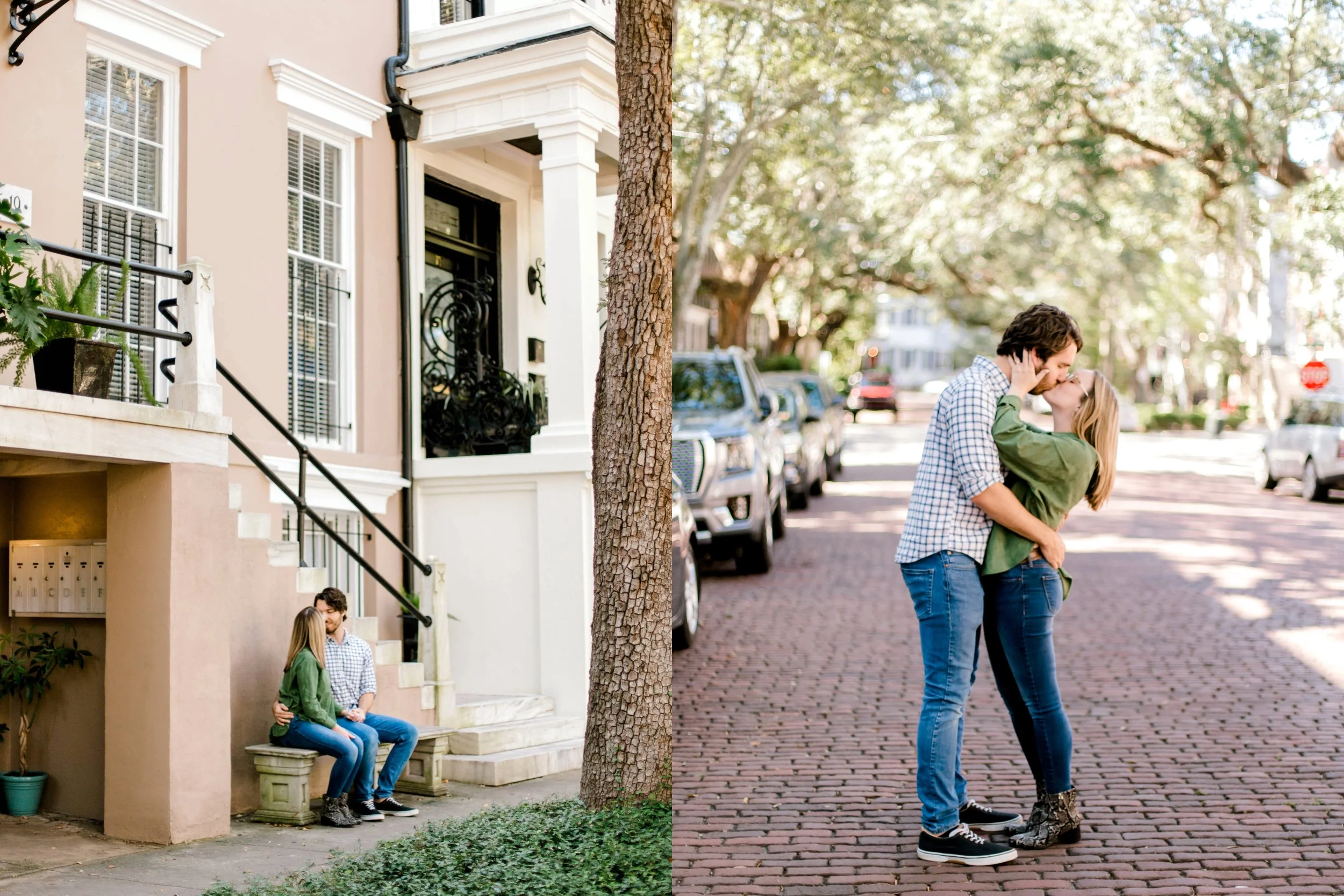 A Lovely Stroll Down Jones Street For An Engagement Session | Savannah ...