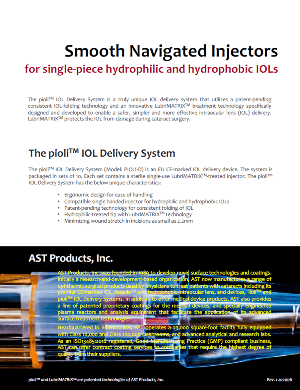 pioli IOL Delivery System