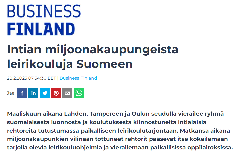 Adventure holidays in Finland for the blind and visually impaired ...