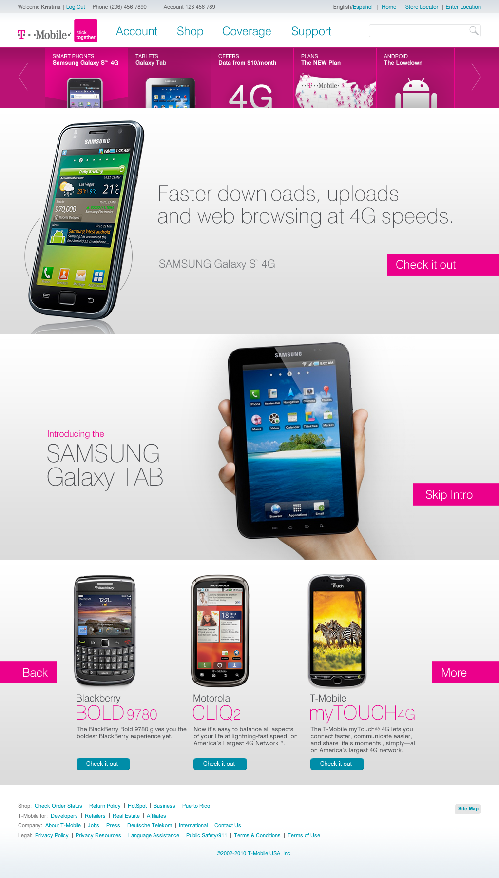 T-Mobile.com Redesign — Spacialform