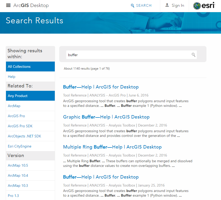 Need a quicker way to search ArcGIS documentation? - Resource Centre ...