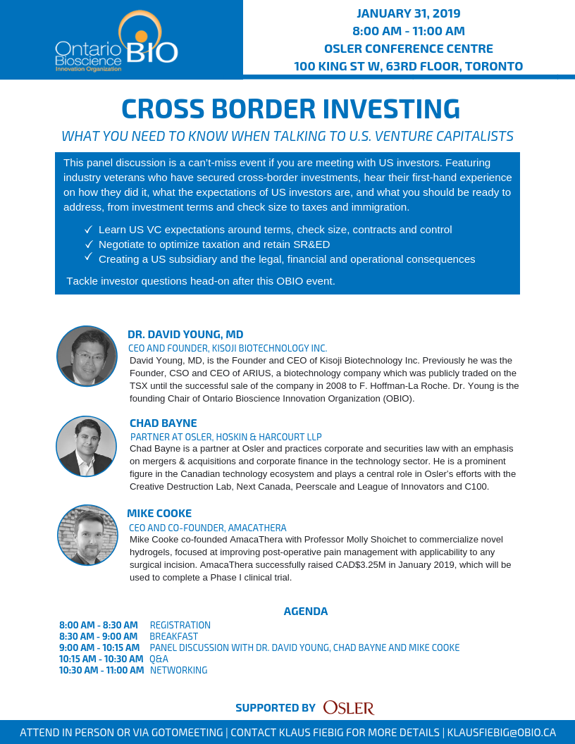 Cross Border Investing: What You Need When Talking to U.S. VCs — OBIO ...