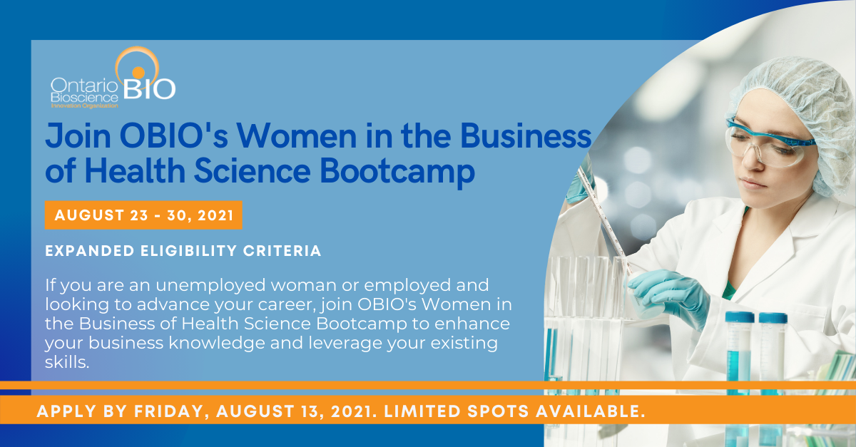 Women in the Business of Health Science Bootcamp — OBIO - Ontario ...
