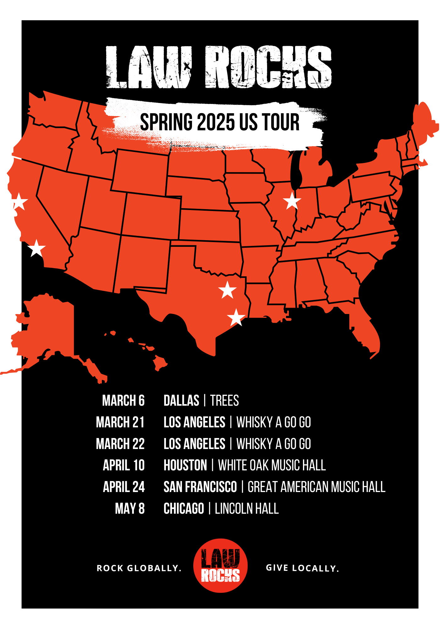 Announcing the Spring 2025 U.S. Tour! — Law Rocks