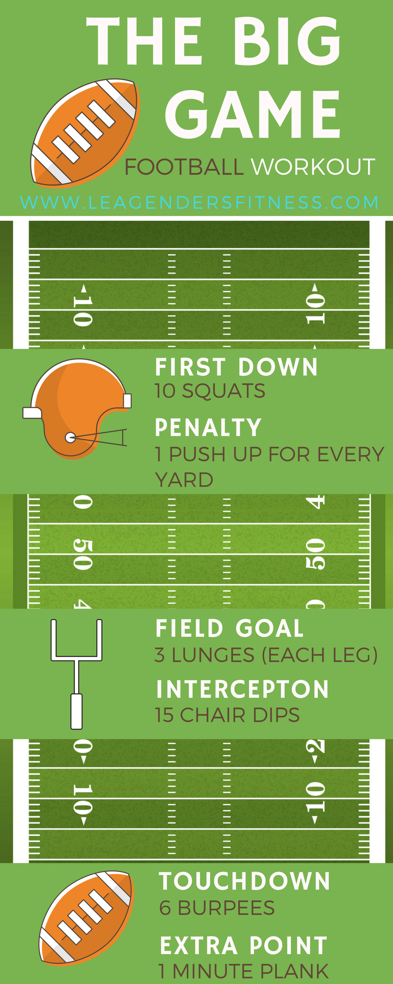 THE "BIG GAME" FOOTBALL WORKOUT — Lea Genders Fitness