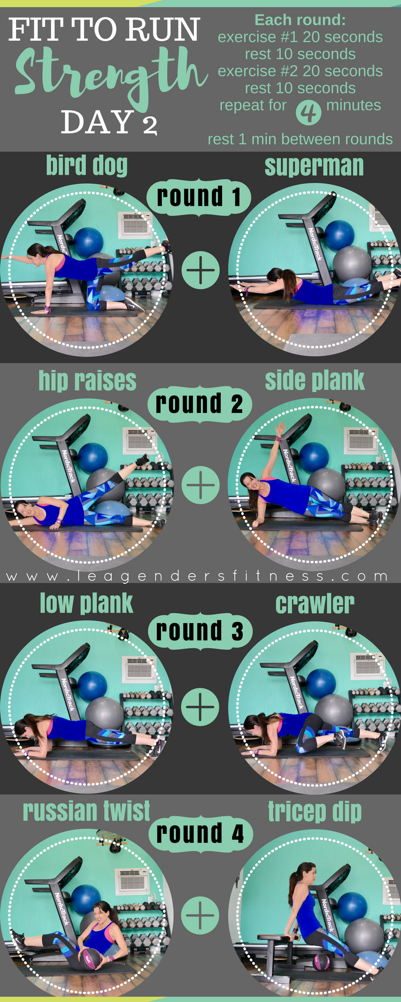 Fit to Run: Easy Run + Strength Day B — Lea Genders Fitness