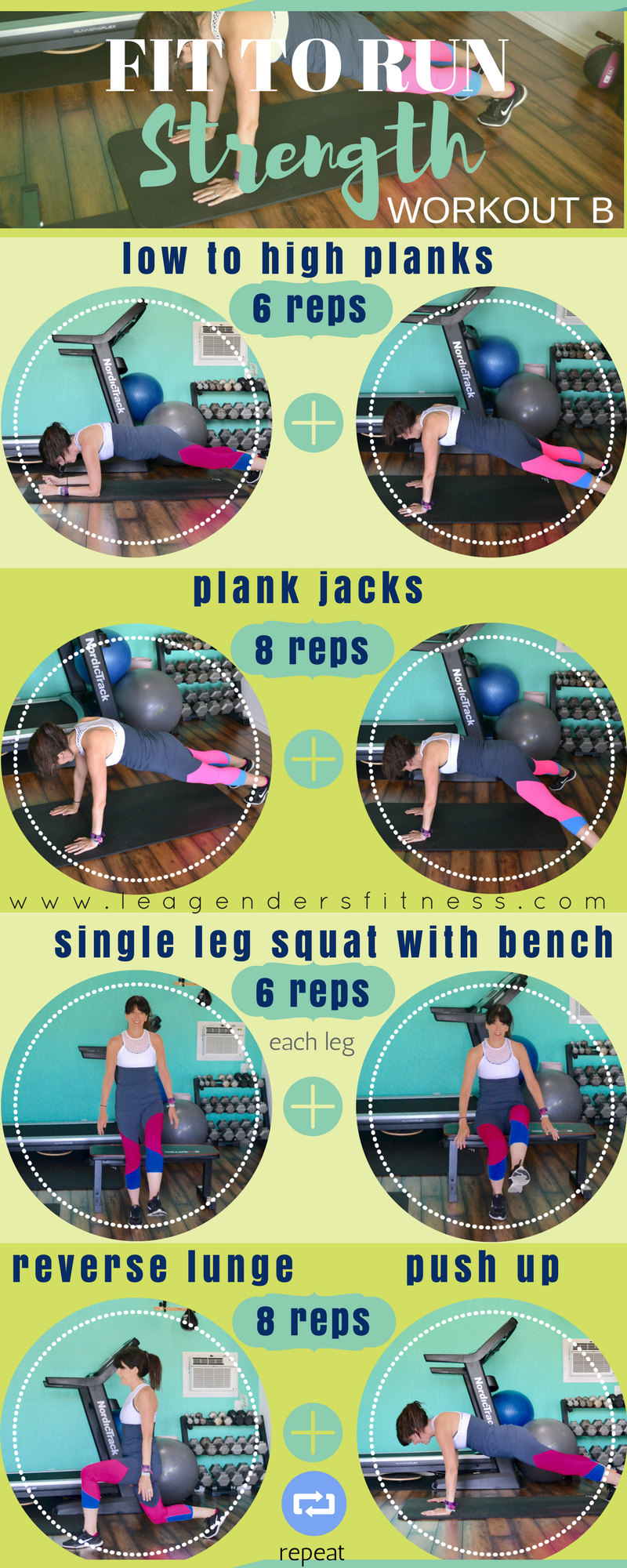 Fit To Run: Month 2 Strength for Runners Workout B — Lea Genders Fitness