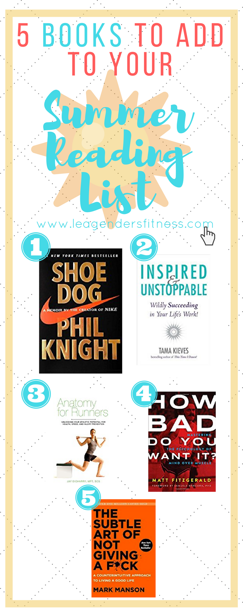5 Books to Add to Your Summer Reading List — Lea Genders Fitness