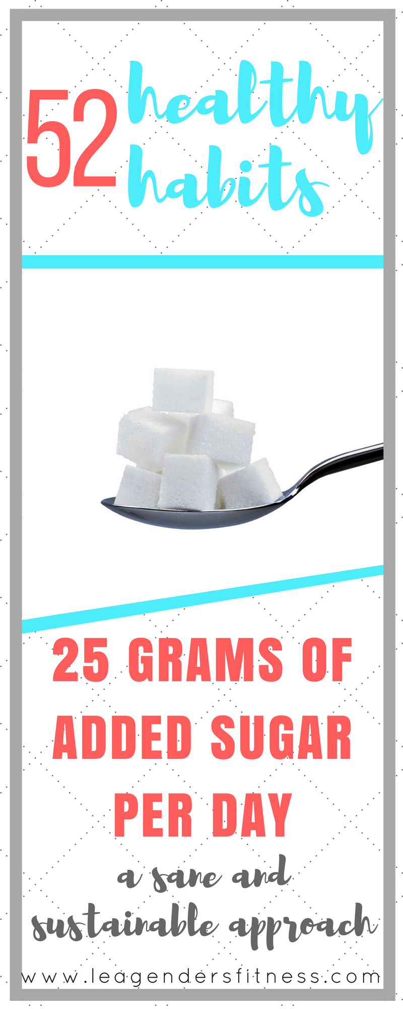 52 Healthy Habits: 25 Grams of Added Sugar Per Day — Lea Genders Fitness