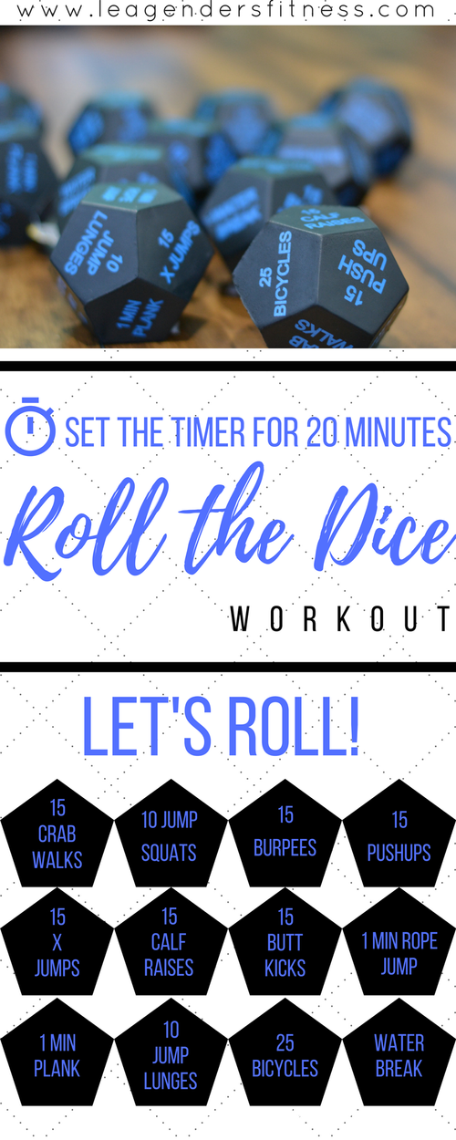 ROLL THE DICE WORKOUT & A FITNESS DICE GIVEAWAY — Lea Genders Fitness