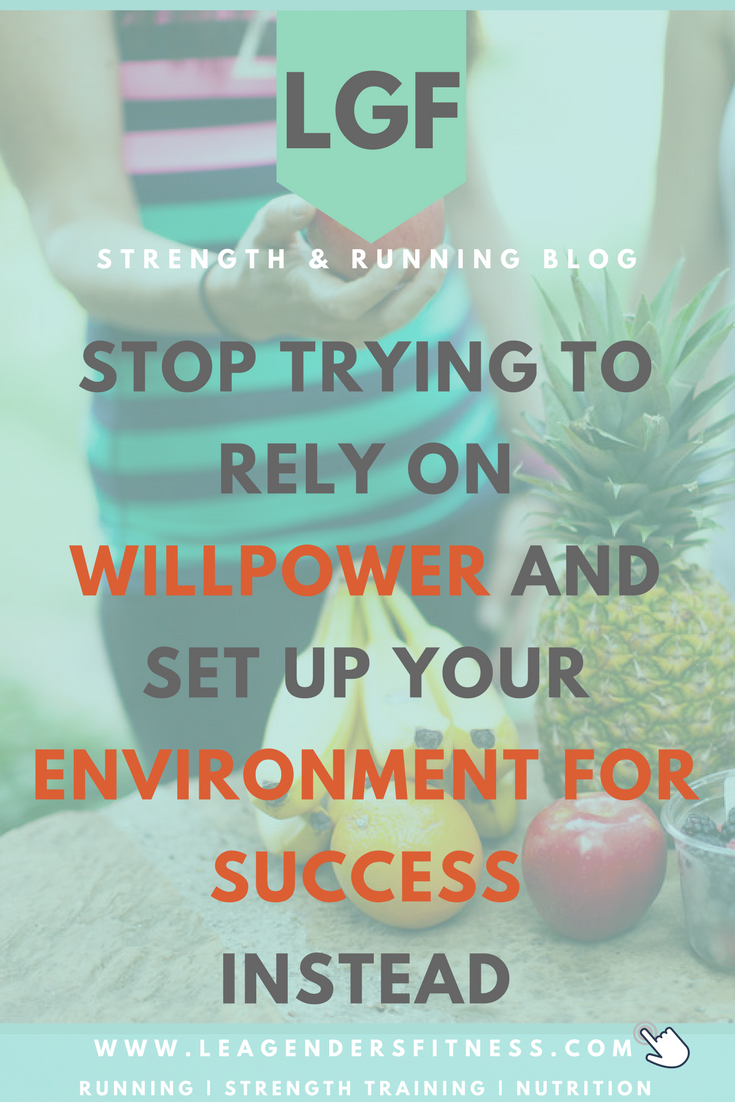 STOP TRYING TO RELY ON WILLPOWER AND SET UP YOUR ENVIRONMENT FOR ...