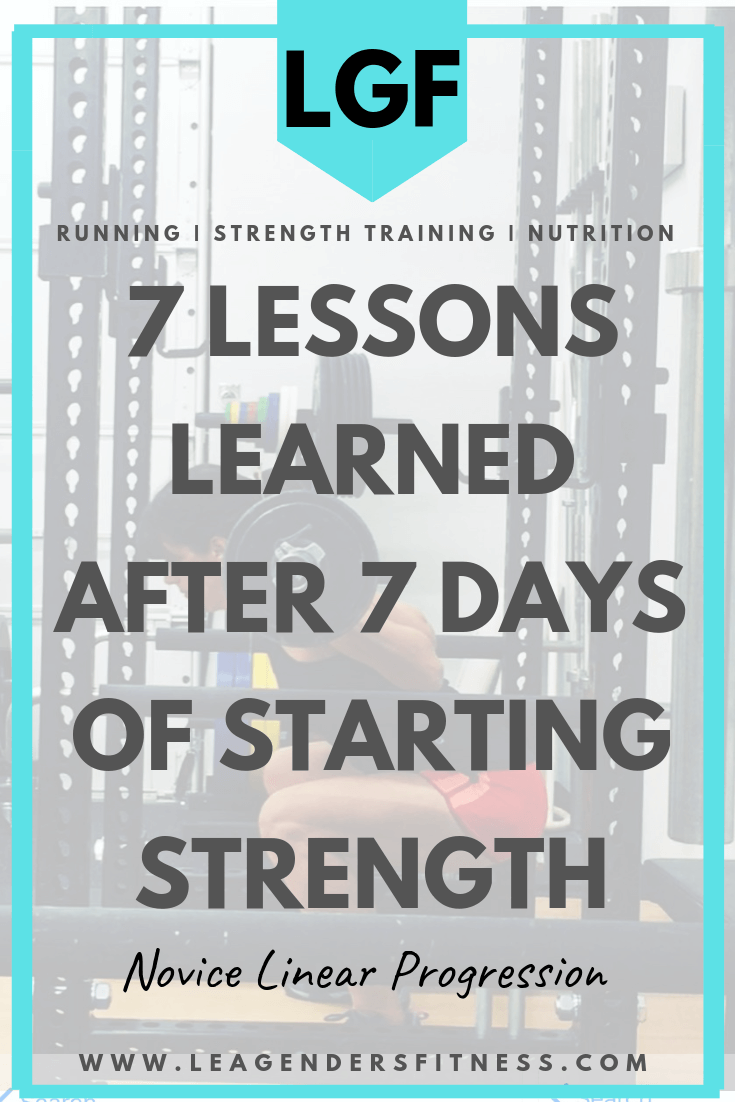 7 Lessons Learned After Seven Days of Starting Strength Novice Linear ...