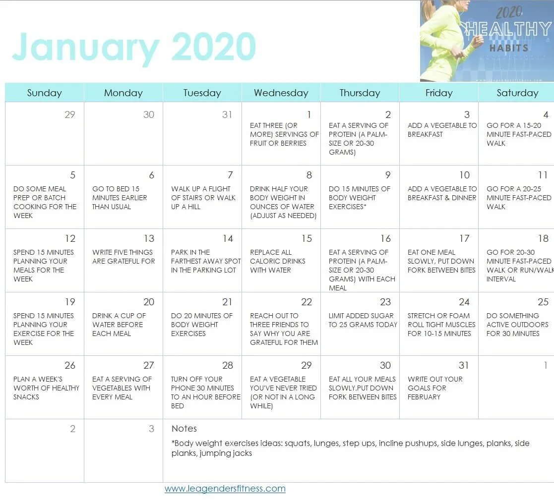 31 Days of Healthy Habits Challenge (A New Year's Resolution You Can ...