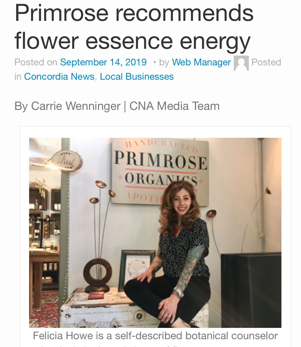 Primrose Apothecary Flower Essences