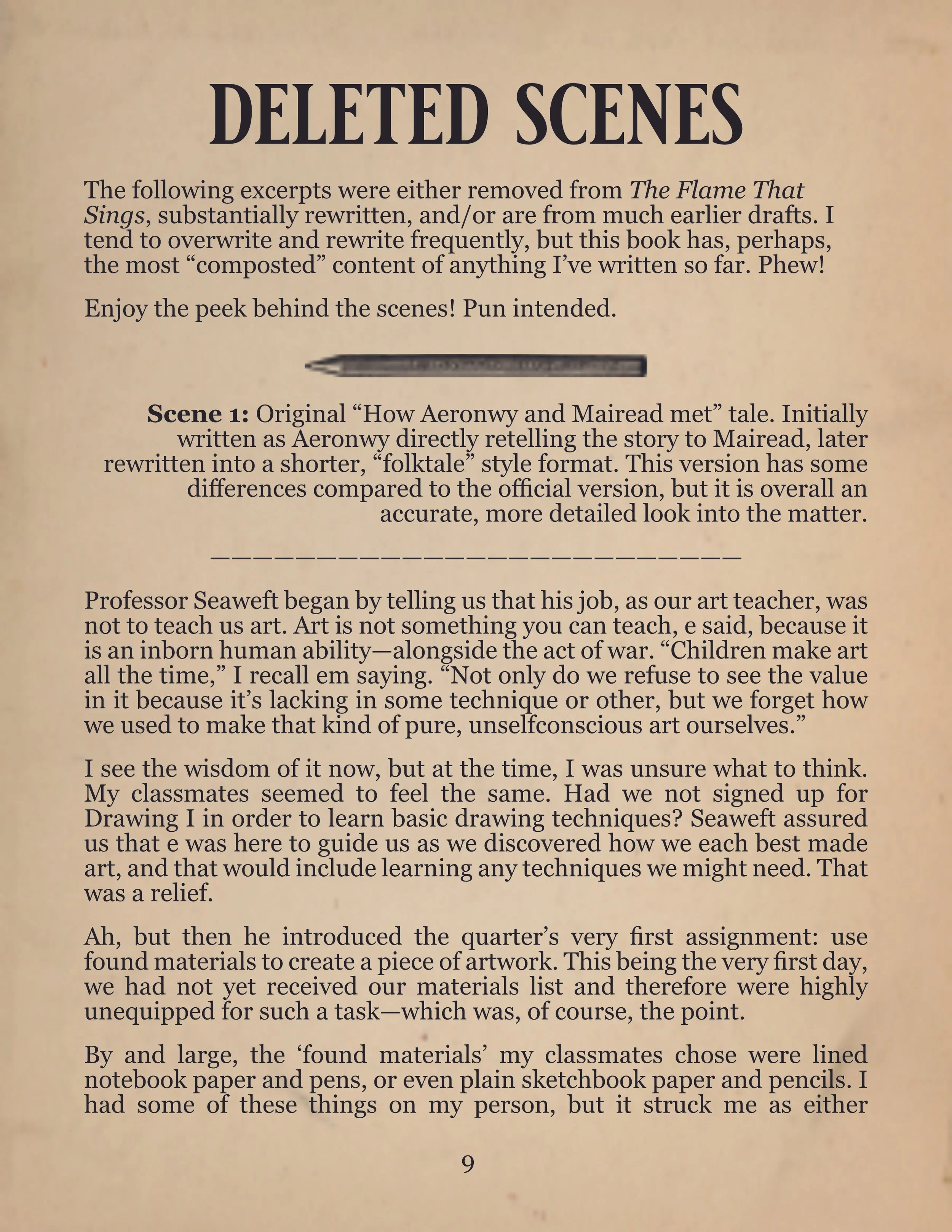 The Flame That Sings BONUS CONTENT PDF — Numinous Spirit Press