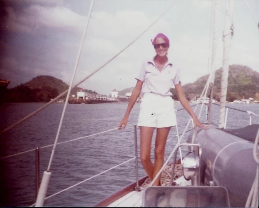 Heather Brindle Wolfe remembers life under sail. — Class of 1975