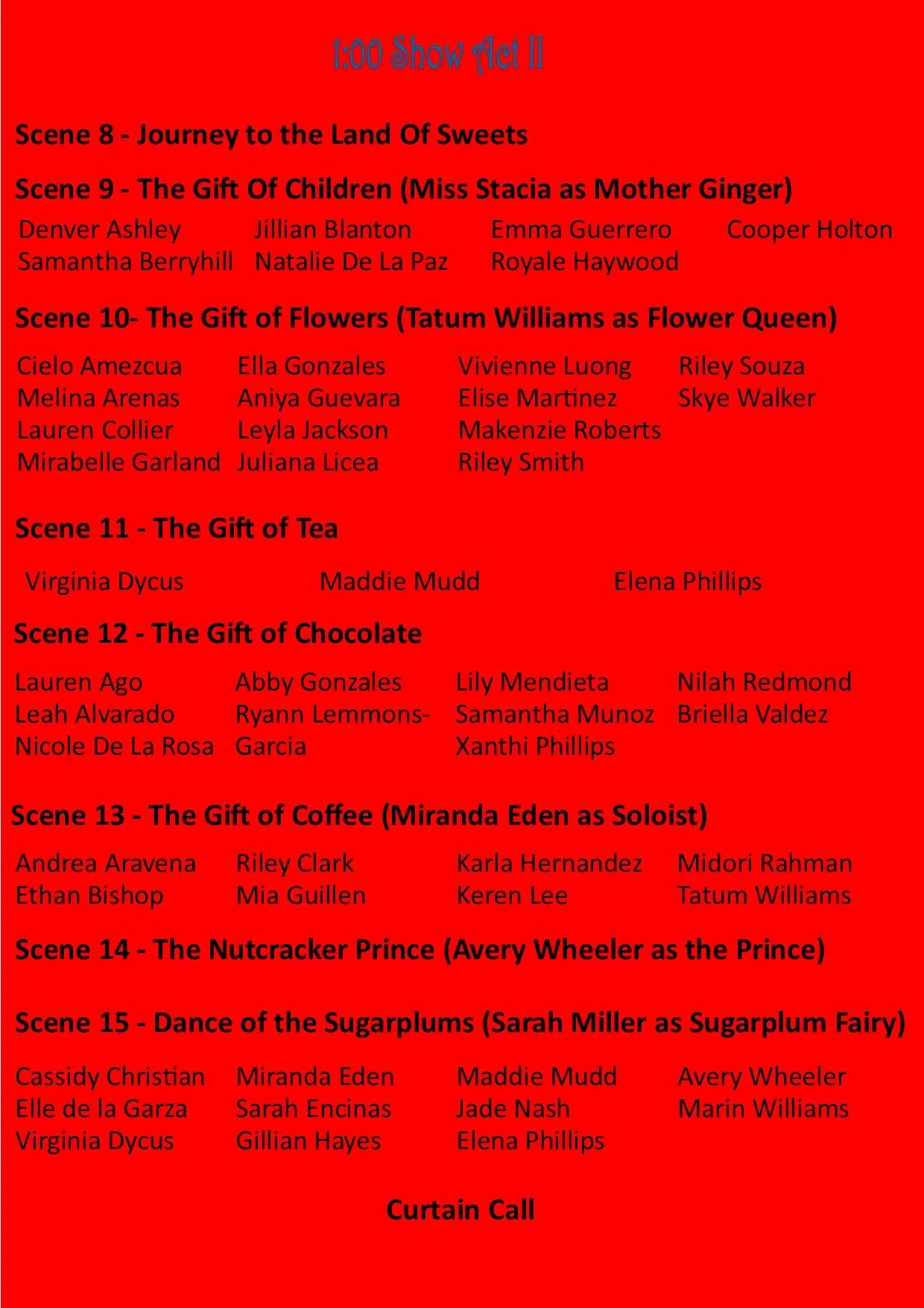 Nutcracker 2020 Program — Stacia's School Of Dance