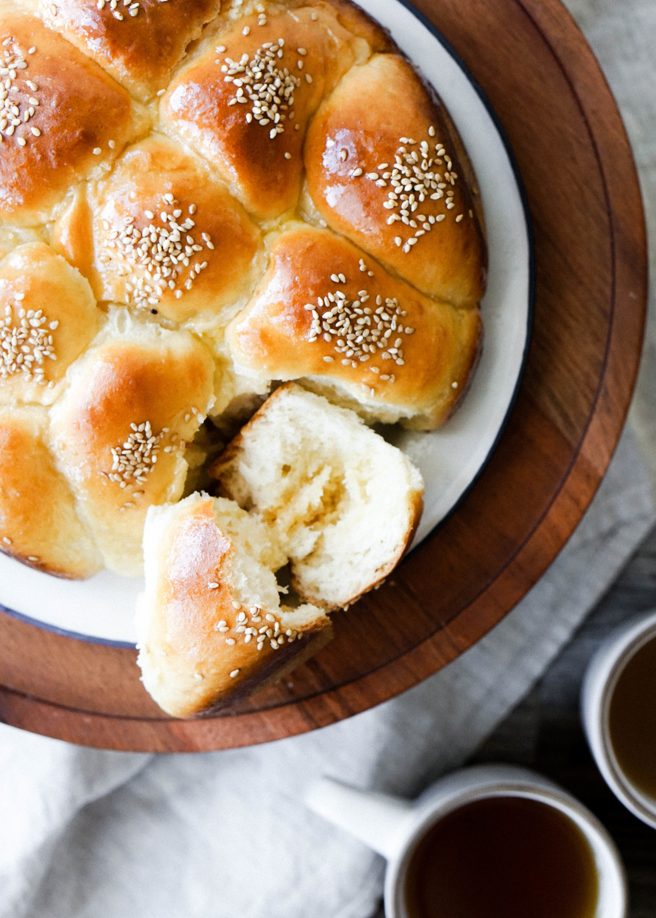 Pull Apart Coconut Buns — Eat Cho Food