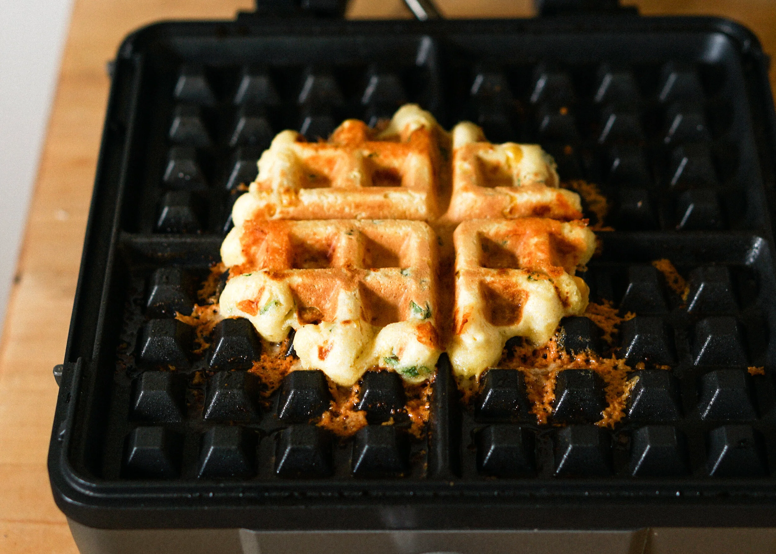 Cheesy Cornbread Waffles — Eat Cho Food