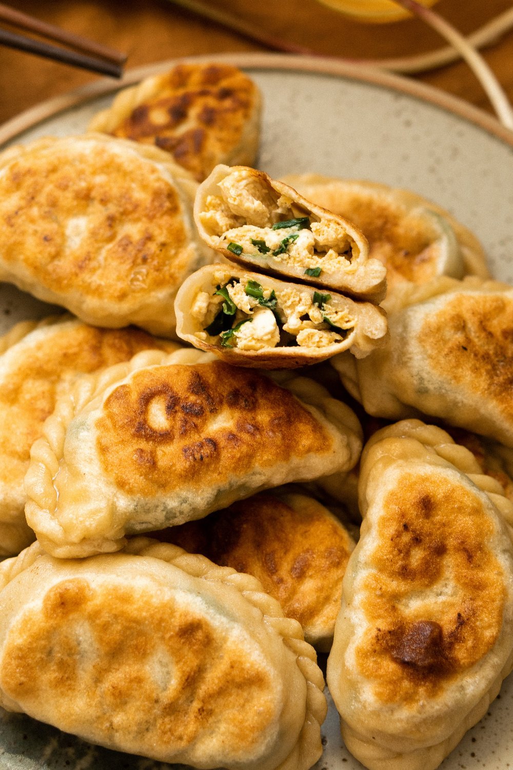 Crispy Egg and Ramp Pockets — Eat Cho Food