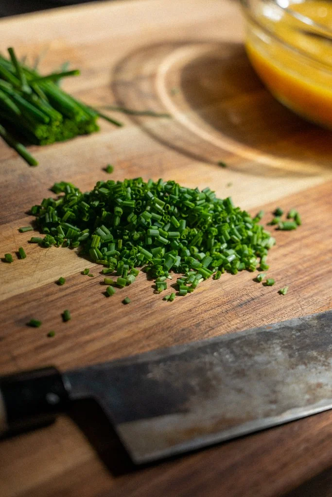 Egg and Chive Dumplings with a Crispy Cheesy Dumpling Skirt — Eat Cho Food