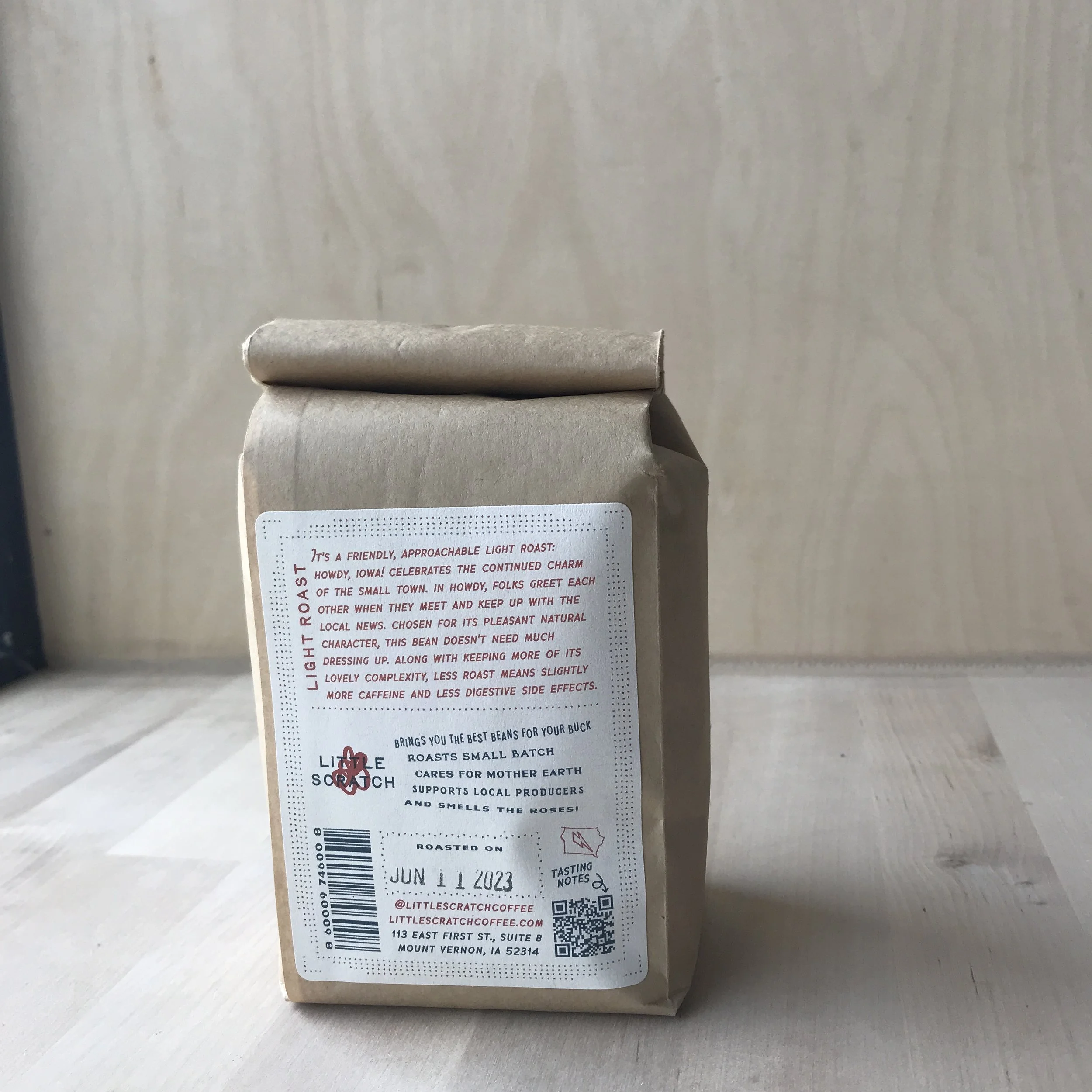 Howdy, Iowa Light Roast - 12 oz. bag — LITTLE SCRATCH COFFEE ROASTERS