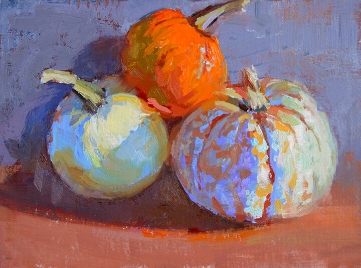 Vintage Fall Still Life Painting, Watercolor Framed Original Fine Art ...