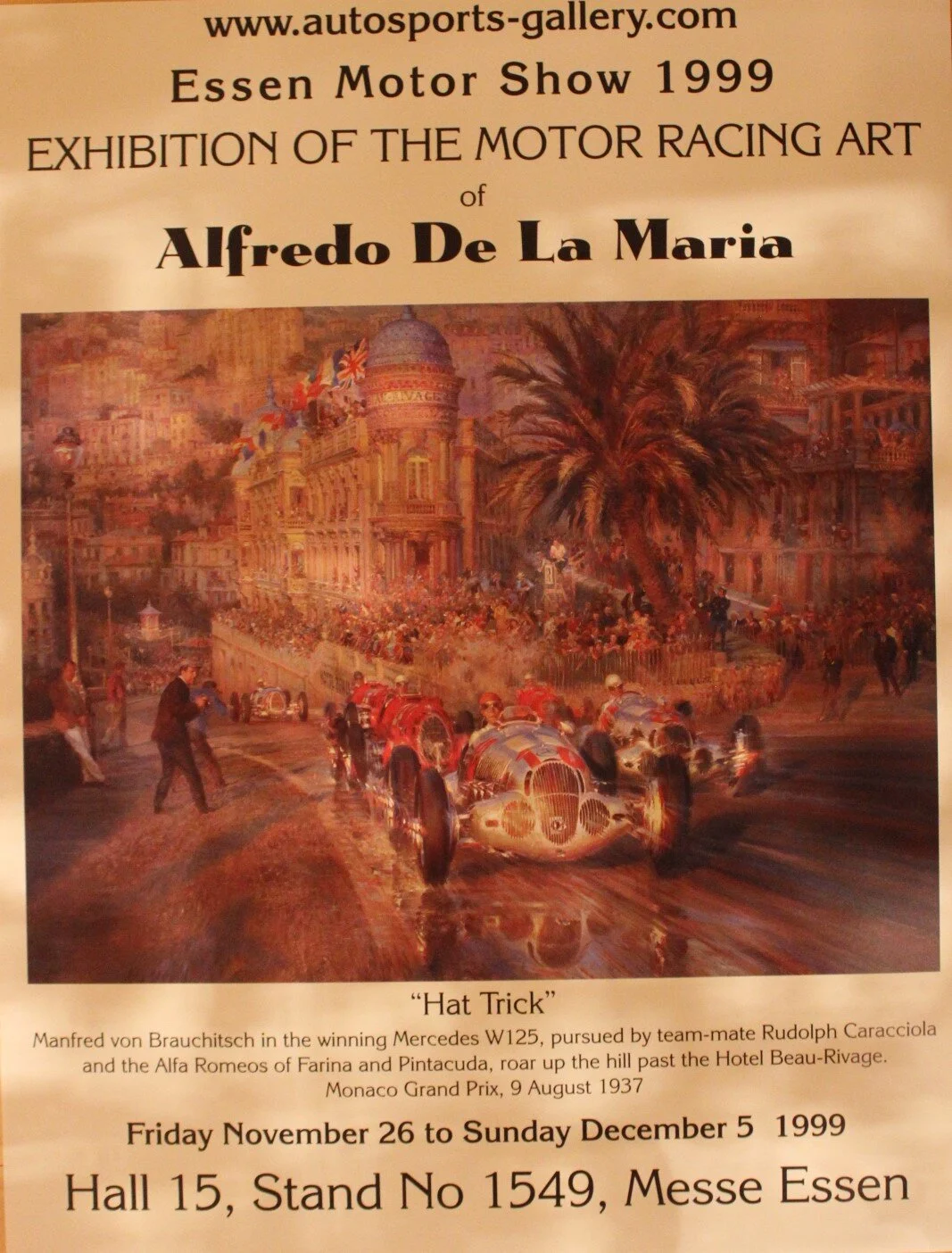 Retromobile 1989 Event Poster — Williamsburg Art Gallery