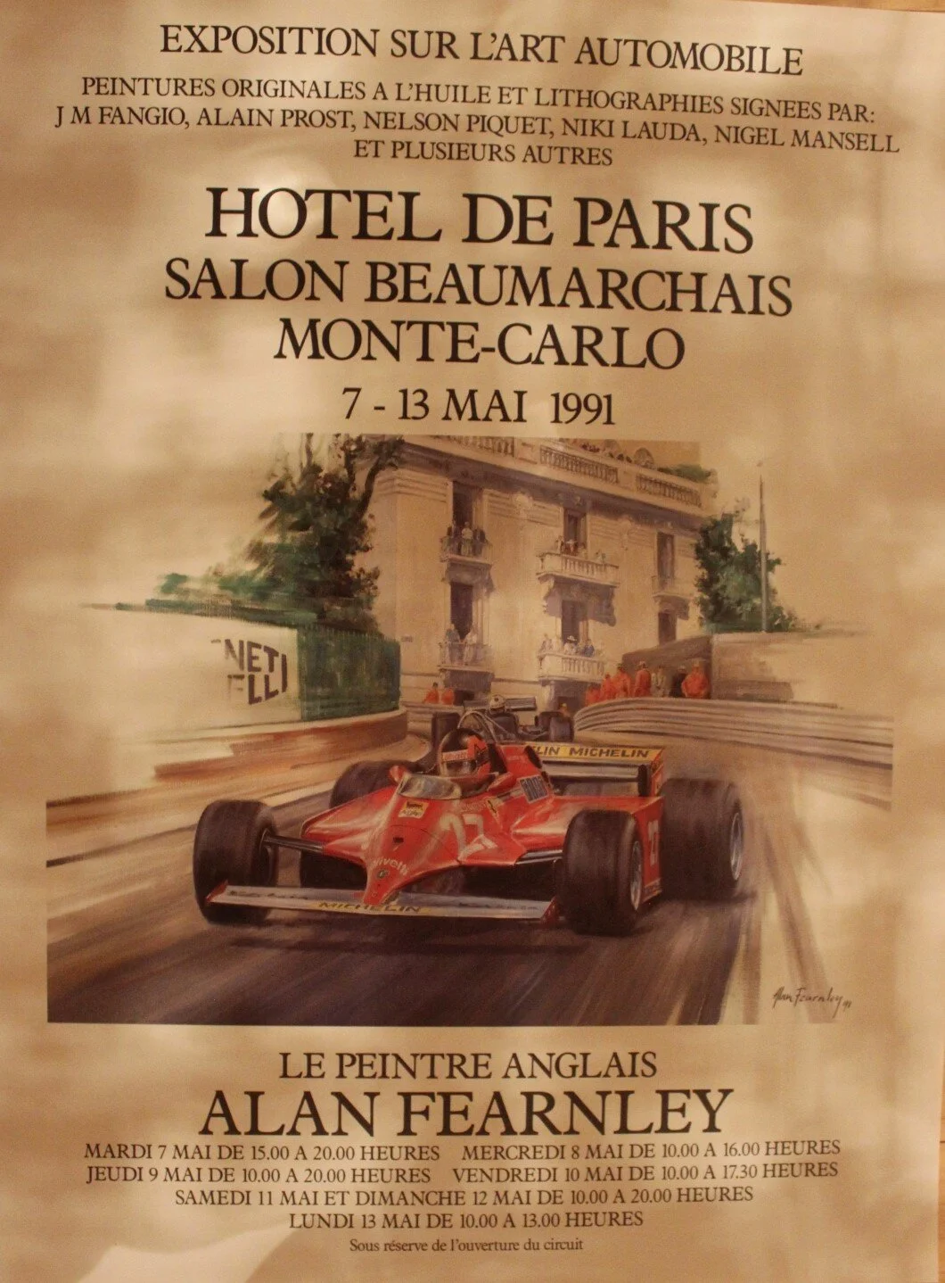 2002 Monaco Art Exhibit Poster — Williamsburg Art Gallery