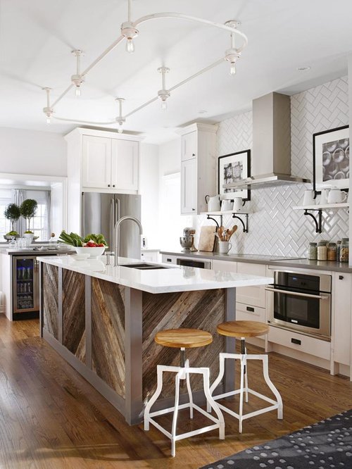 Modern Rustic White Kitchen