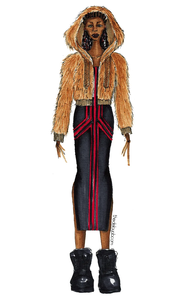 Fur Design Illustration — Delaya B.