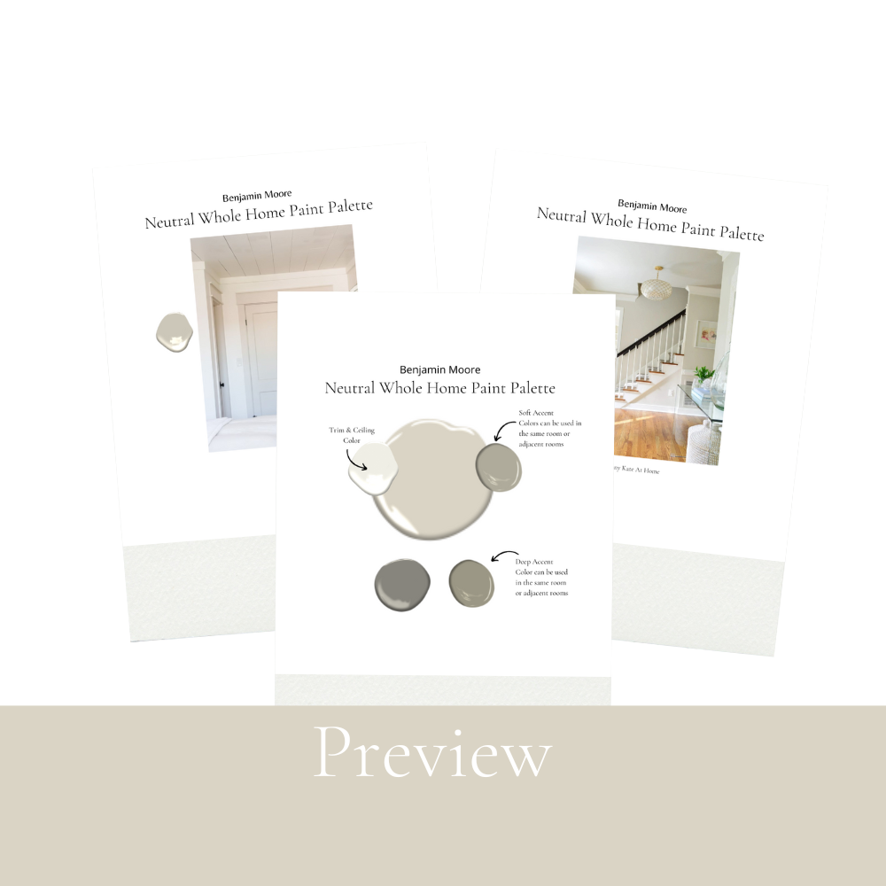 Pale Oak Benjamin Moore Coordinating Colors Whole House Paint Palette ...