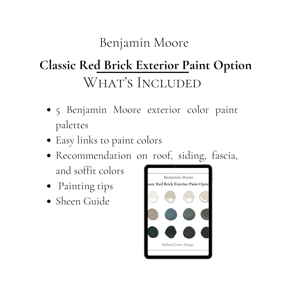 Red Brick Exterior Paint Color Benjamin Moore Paint Palette Classic ...