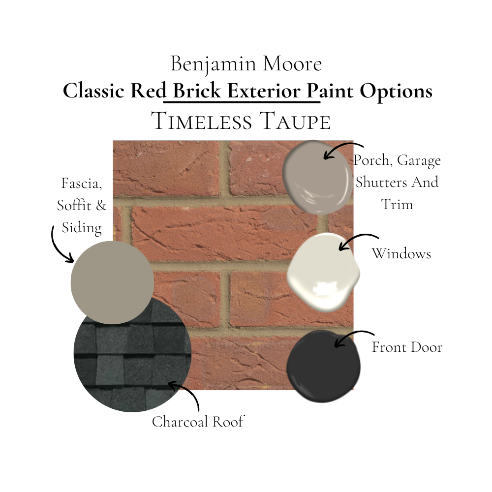 Red Brick Exterior Paint Color Benjamin Moore Paint Palette Classic ...