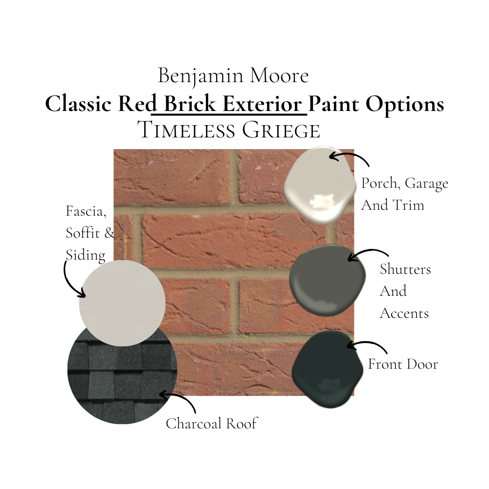 Red Brick Exterior Paint Color Benjamin Moore Paint Palette Classic ...