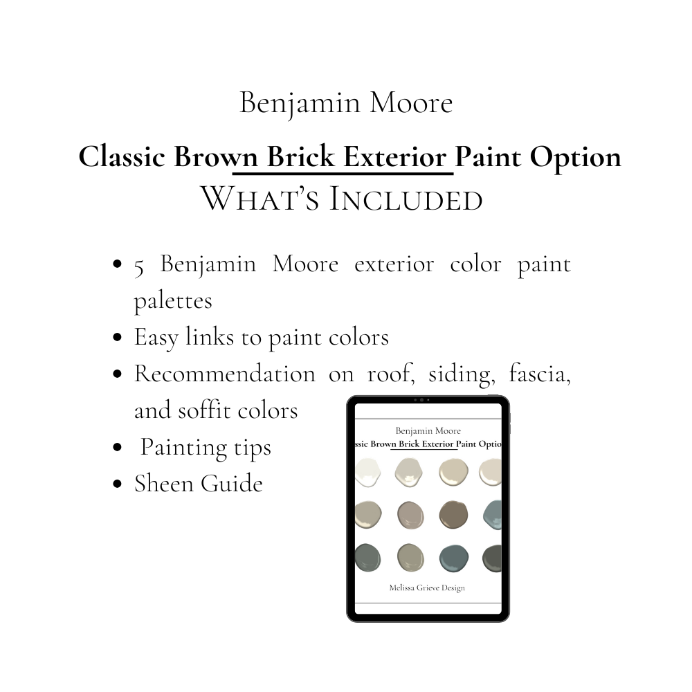 Brown Exterior Benjamin Moore Paint Palette Classic Exterior Design ...