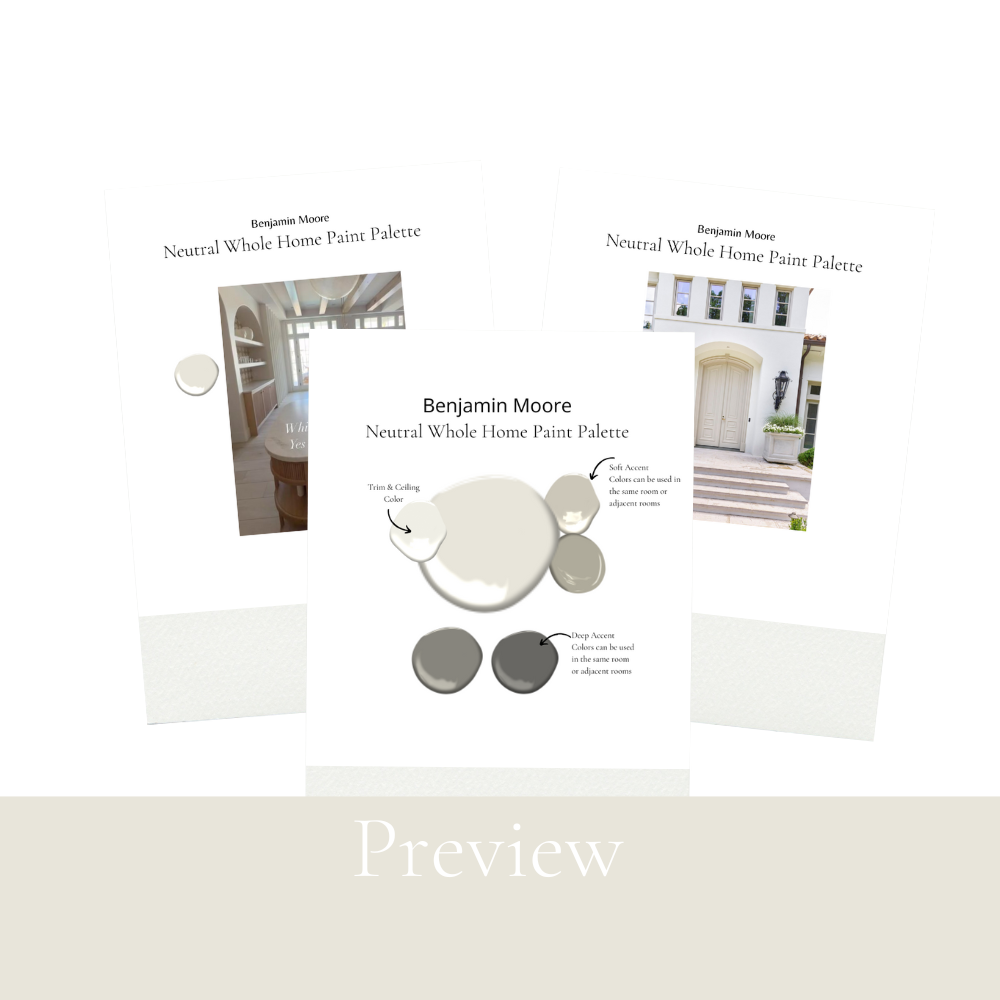 Pale Oak Benjamin Moore Coordinating Colors Whole House Paint Palette ...