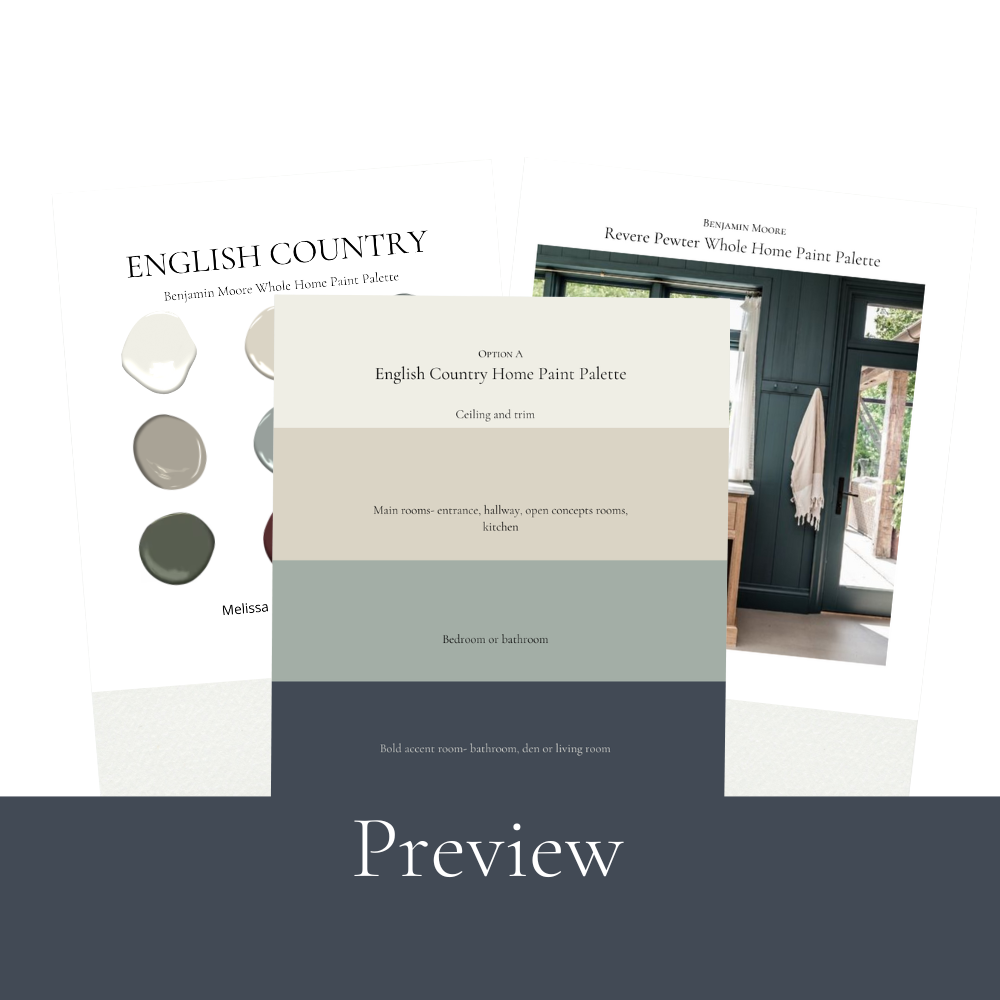Pale Oak Benjamin Moore Coordinating Colors Whole House Paint Palette ...