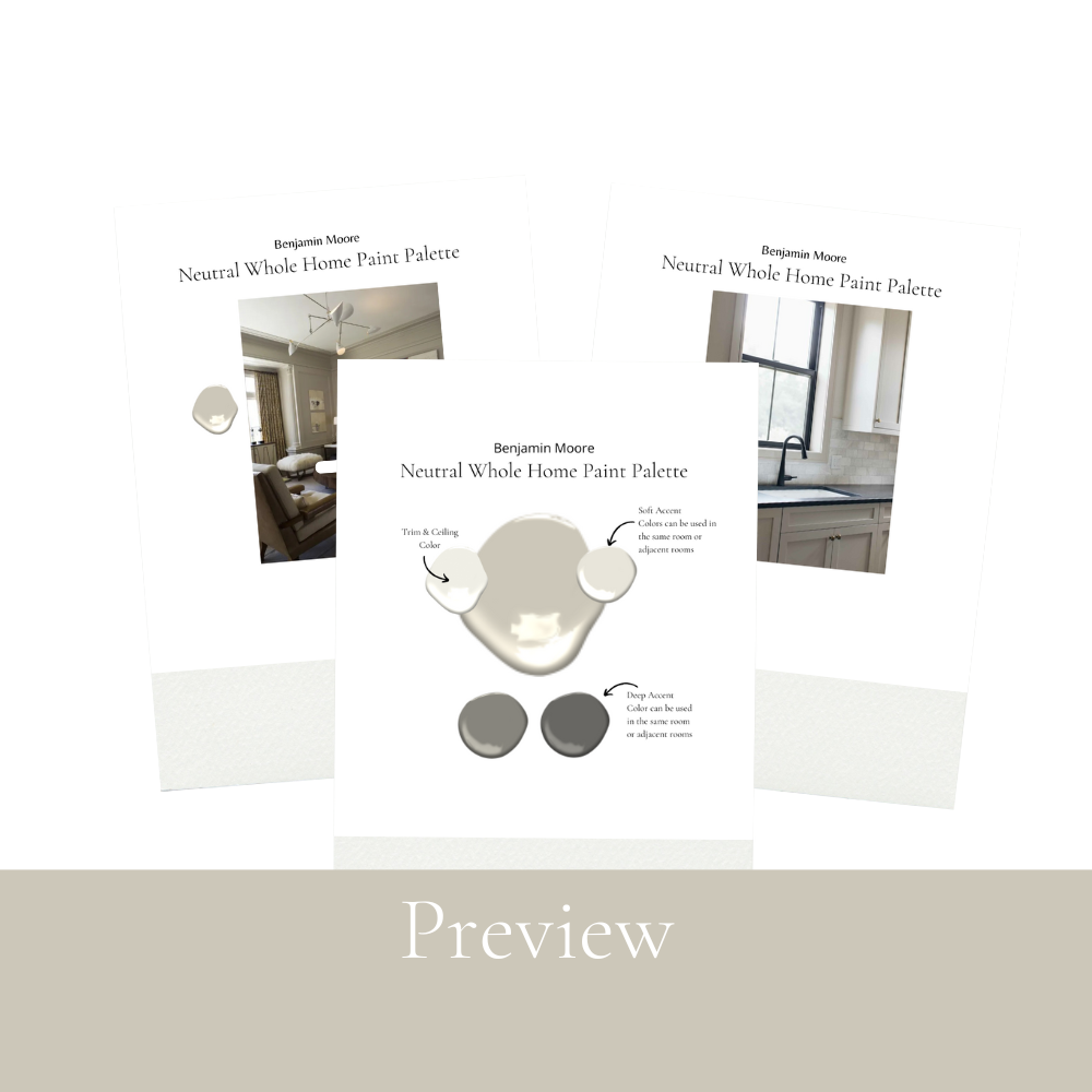 Pale Oak Benjamin Moore Coordinating Colors Whole House Paint Palette ...