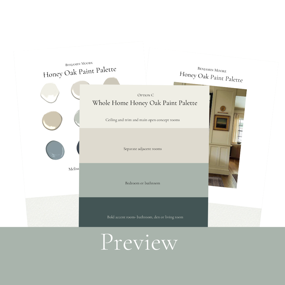 Pale Oak Benjamin Moore Coordinating Colors Whole House Paint Palette ...