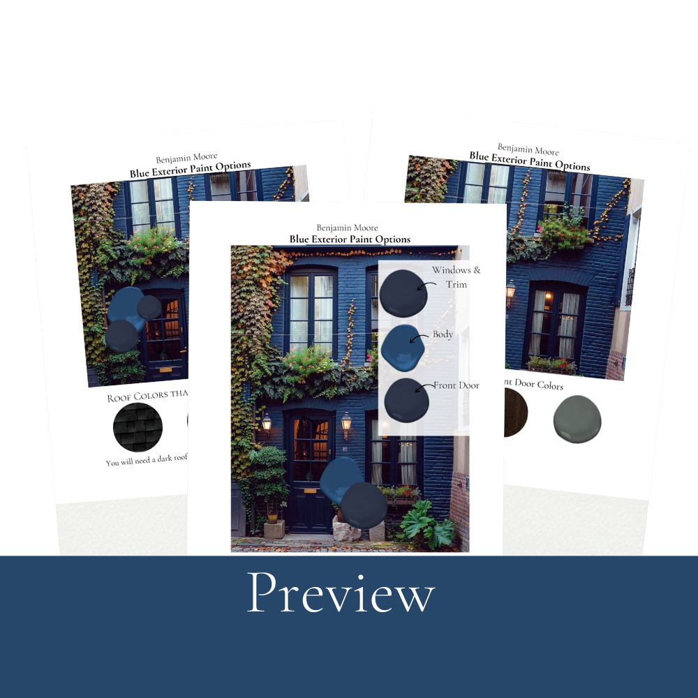 Benjamin Moore Orange Brick Exterior Paint Palette | 5 Designer Colour ...